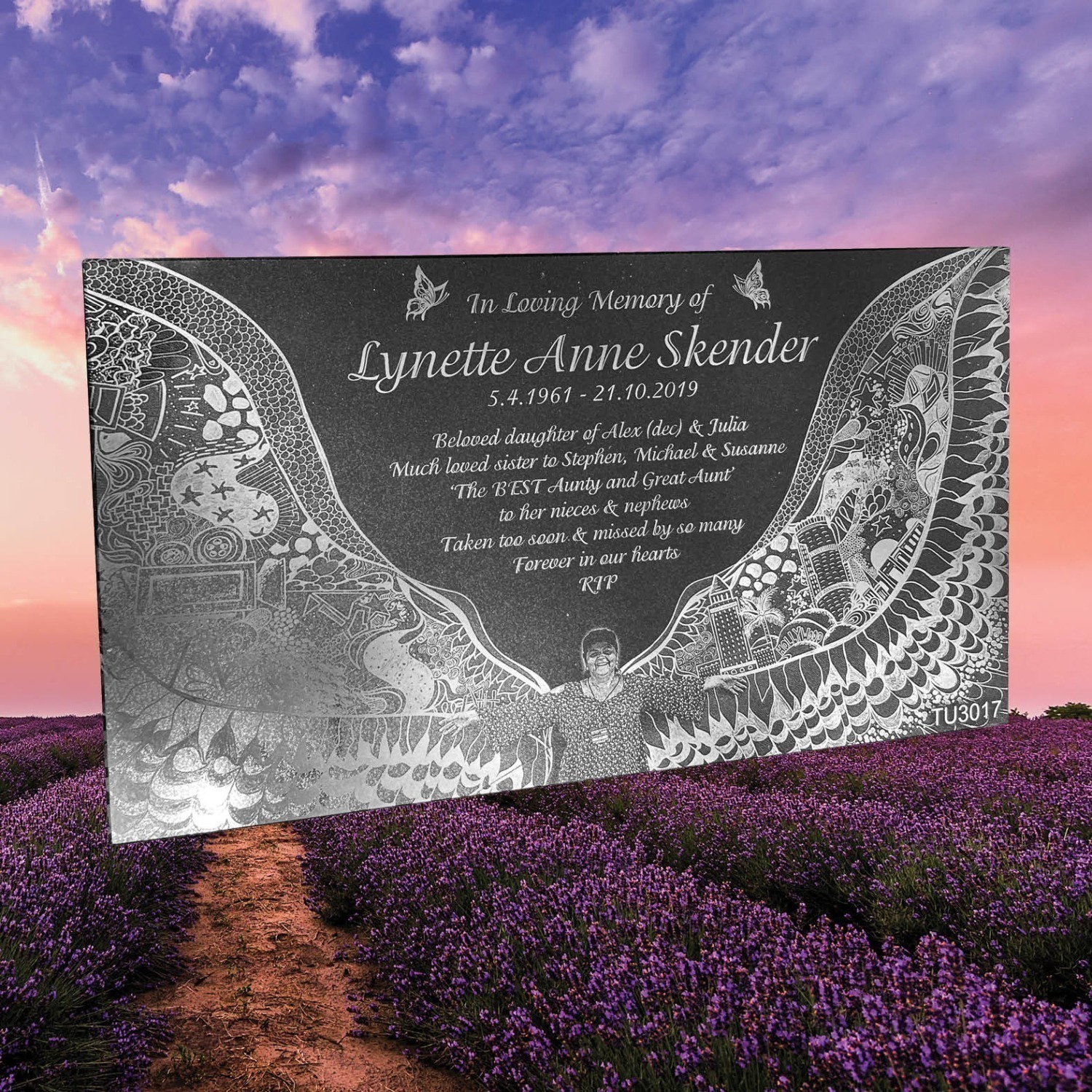 Laser Etched Granite Plaques - Forever shining Memorials
